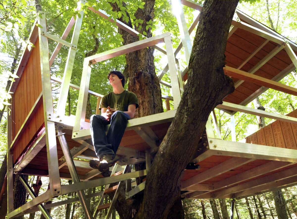 PHOTOS: Yale Myers Forest Treehouse Completed