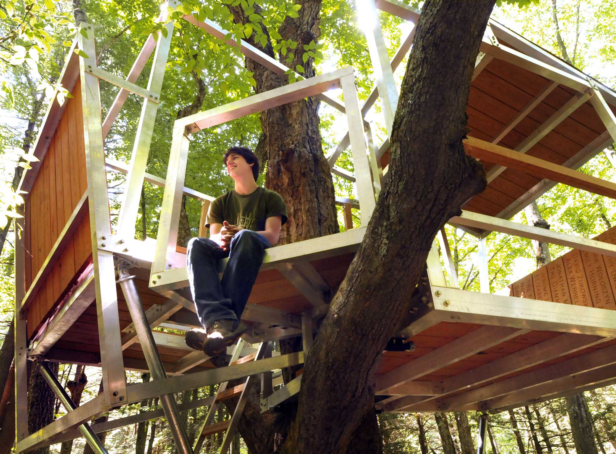 PHOTOS: Yale Myers Forest Treehouse Completed