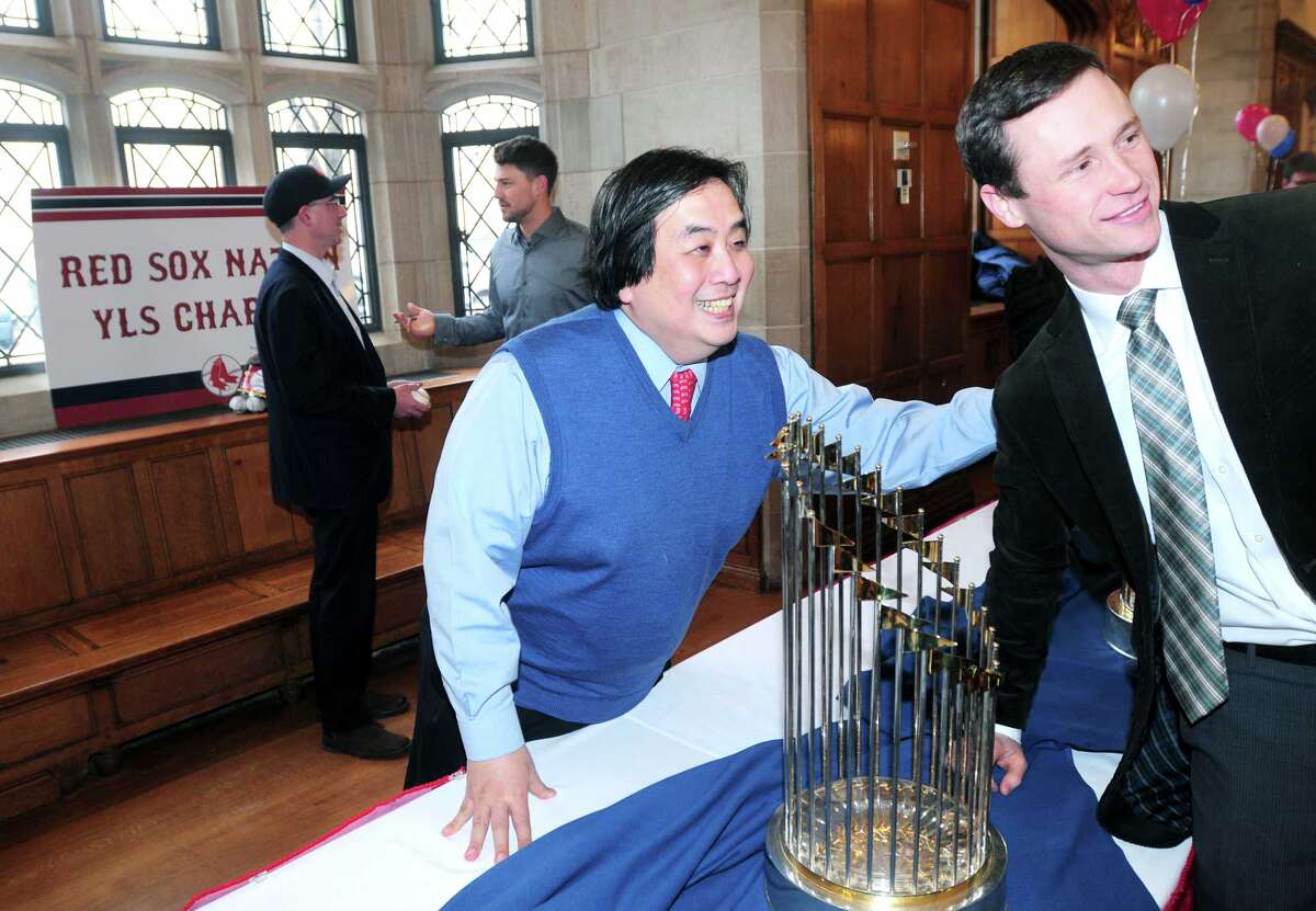 Photos: Red Sox World Series Trophies Reception at Yale Law School