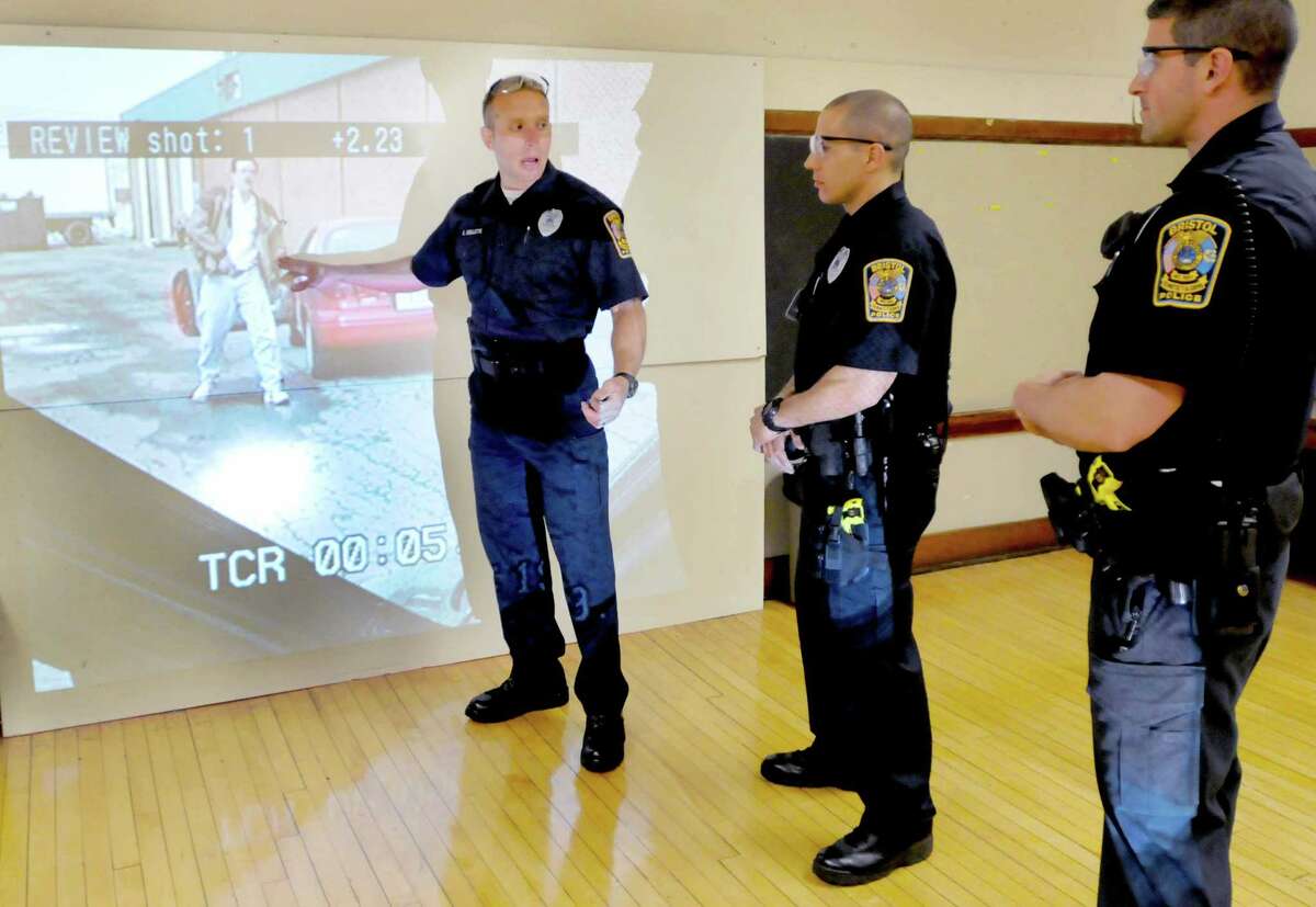 PHOTOS of Firearms Training Simulator Bristol, Conn. Police