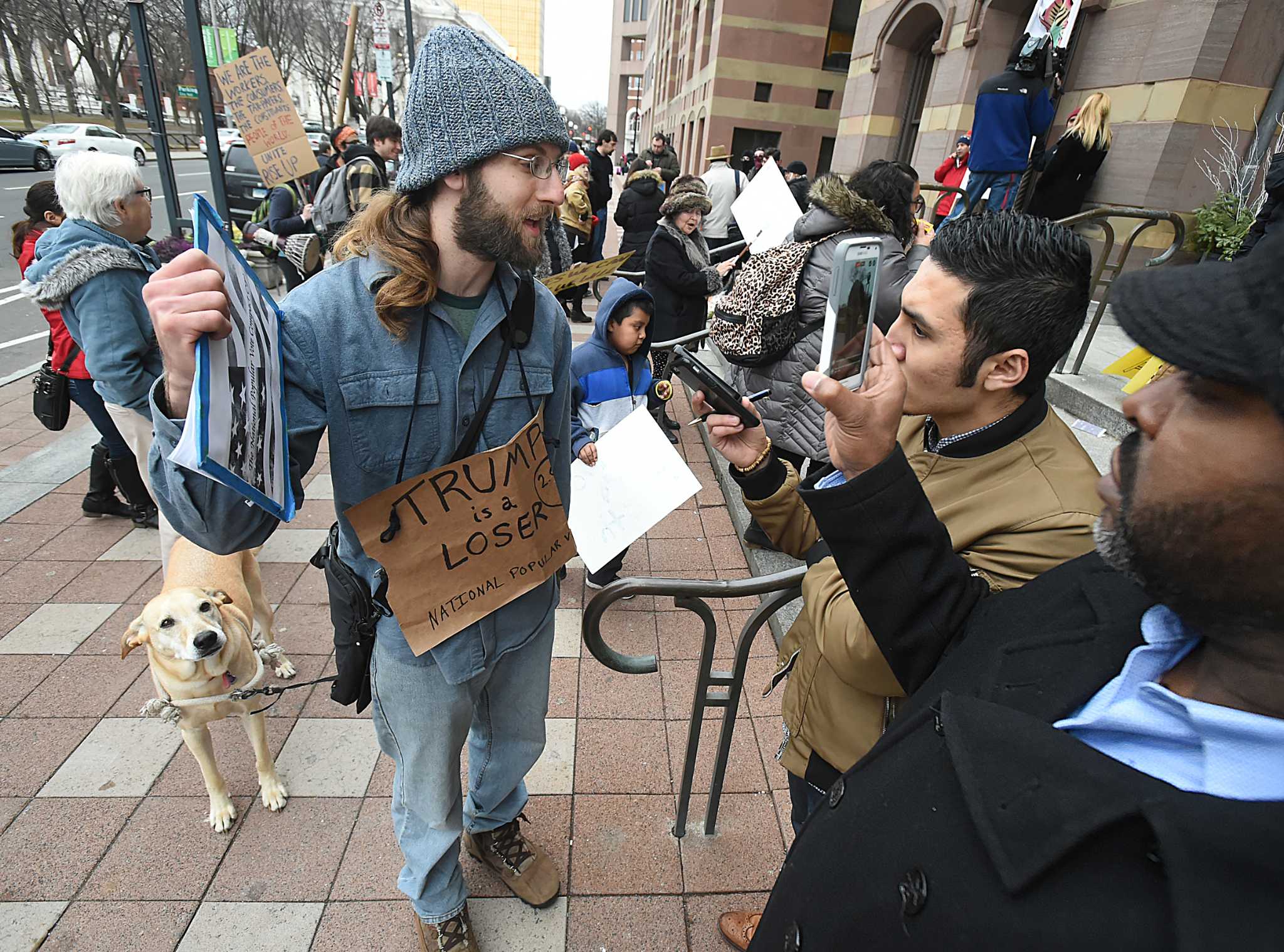 PHOTOS: Anti-Trump protest on Inauguration Day in New Haven