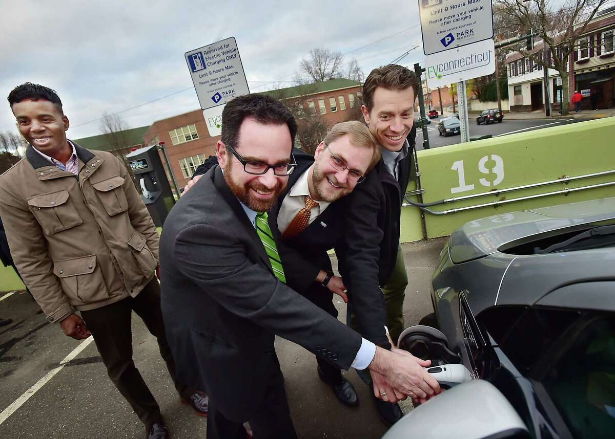 PHOTOS: Electric Vehicle Charging stations at the Whalley-Blake Parking Lot