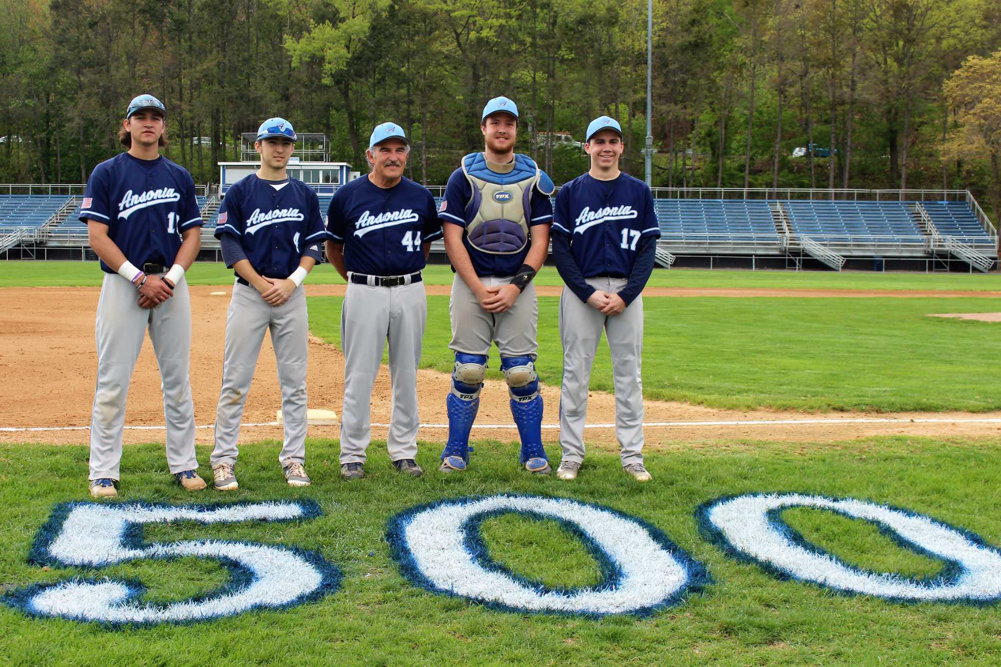 PHOTOS: Ansonia baseball coach Mike Vacca honored for 500th career win