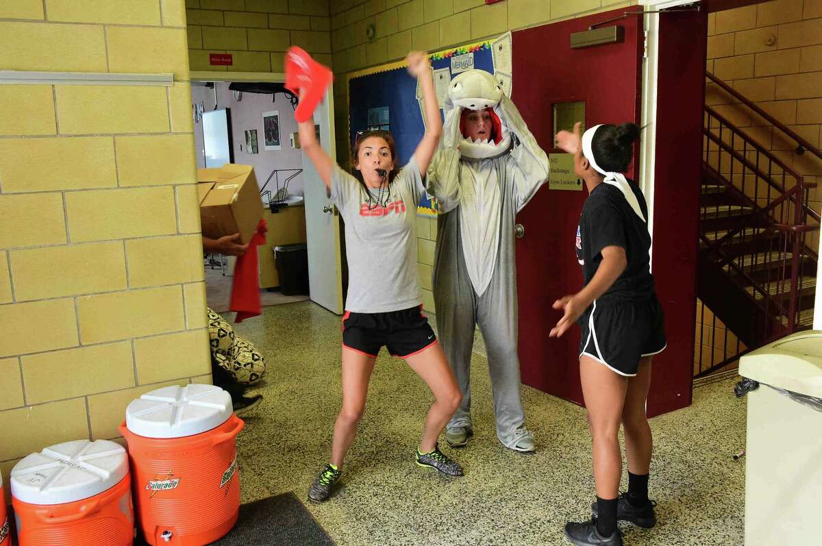 PHOTOS: The New Shark Mascot at Sacred Heart Academy