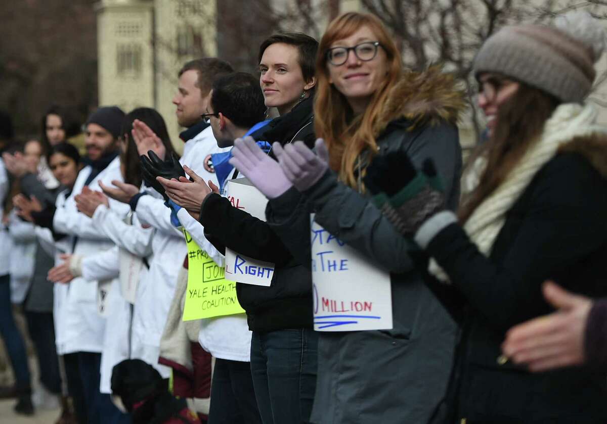 PHOTOS: Yale Medical Students Protest Obamacare ACA Repeal