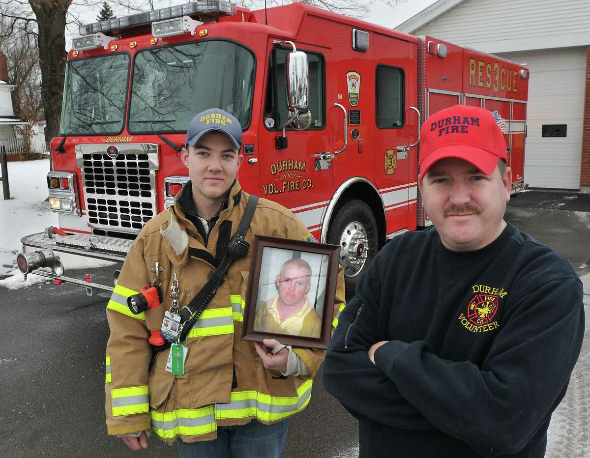 PHOTOS: Durham Volunteer Fire Co. dedicates engine to Charlie Larsen