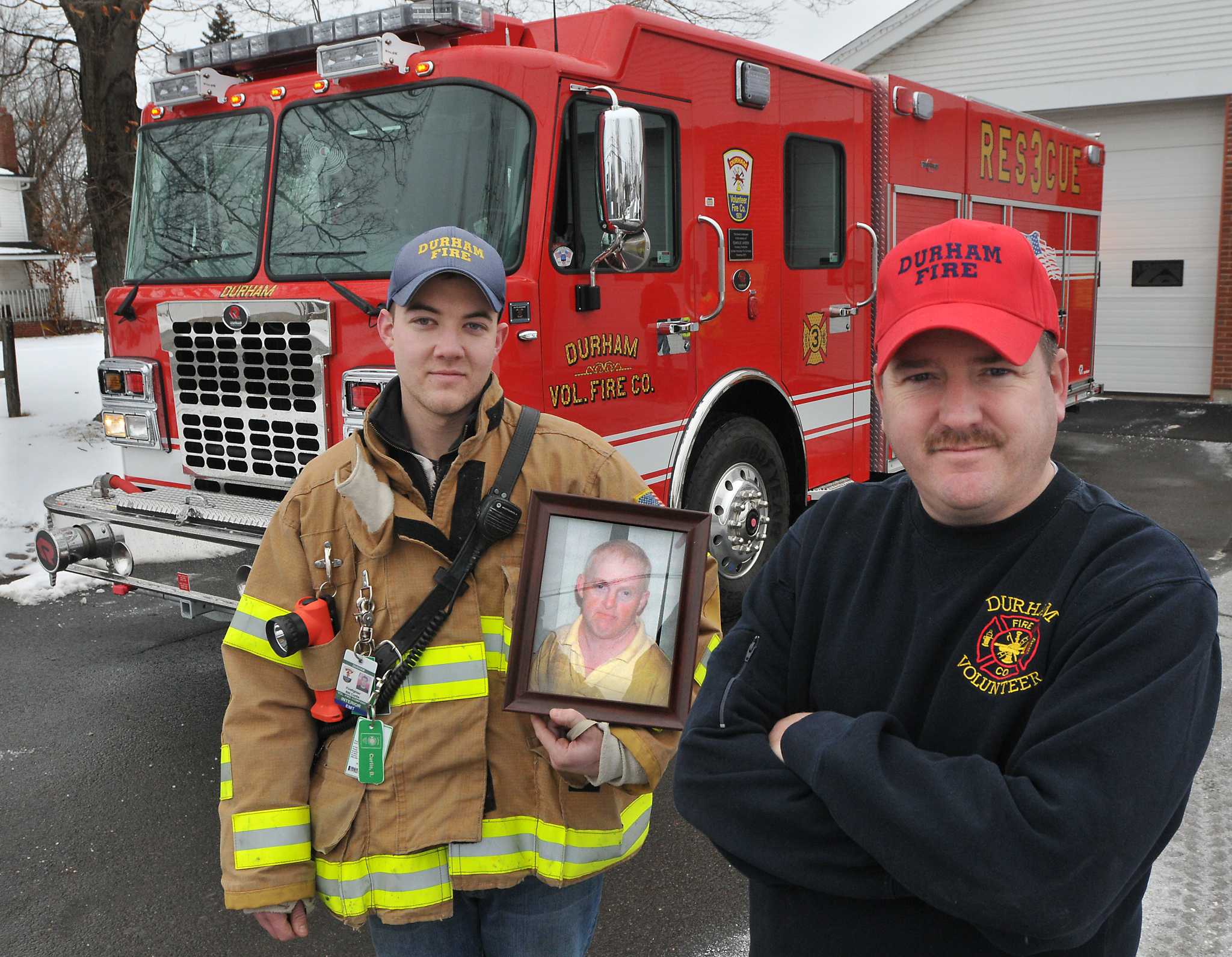 PHOTOS: Durham Volunteer Fire Co. dedicates engine to Charlie Larsen