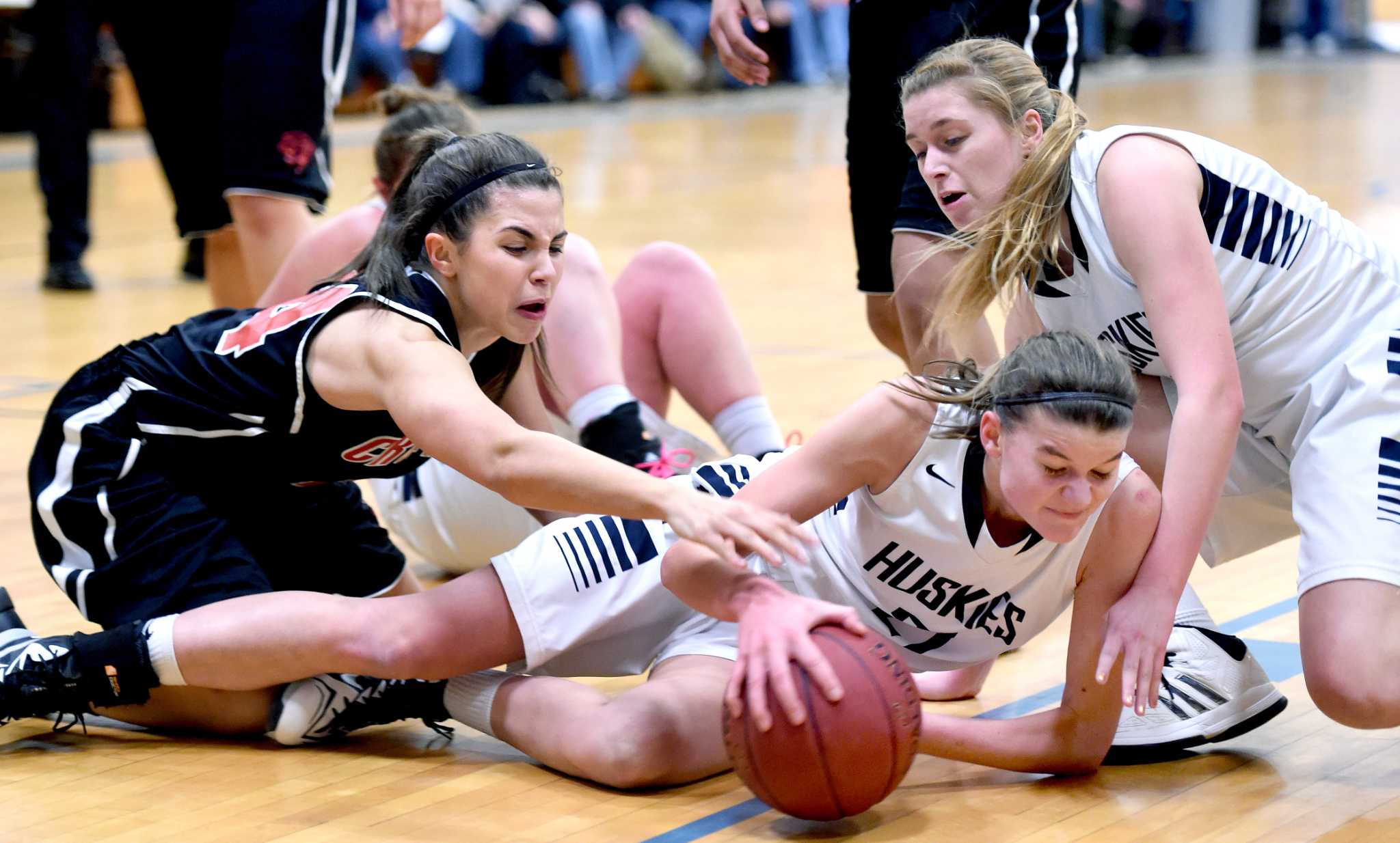 Photos of Morgan Girls Basketball Defeating Cromwell 45-42