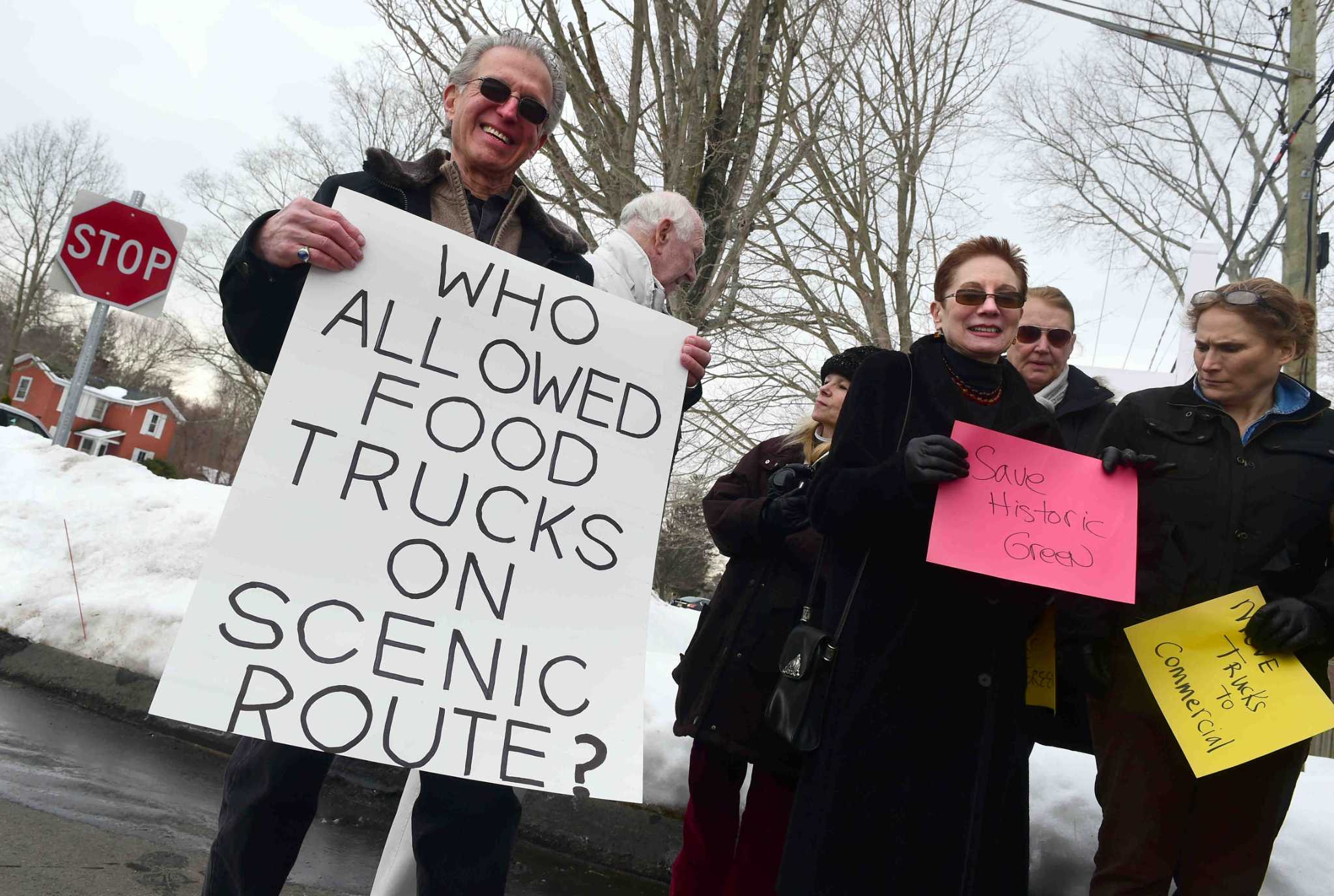 PHOTOS of Protest Against Food Trucks in Madison, Conn.