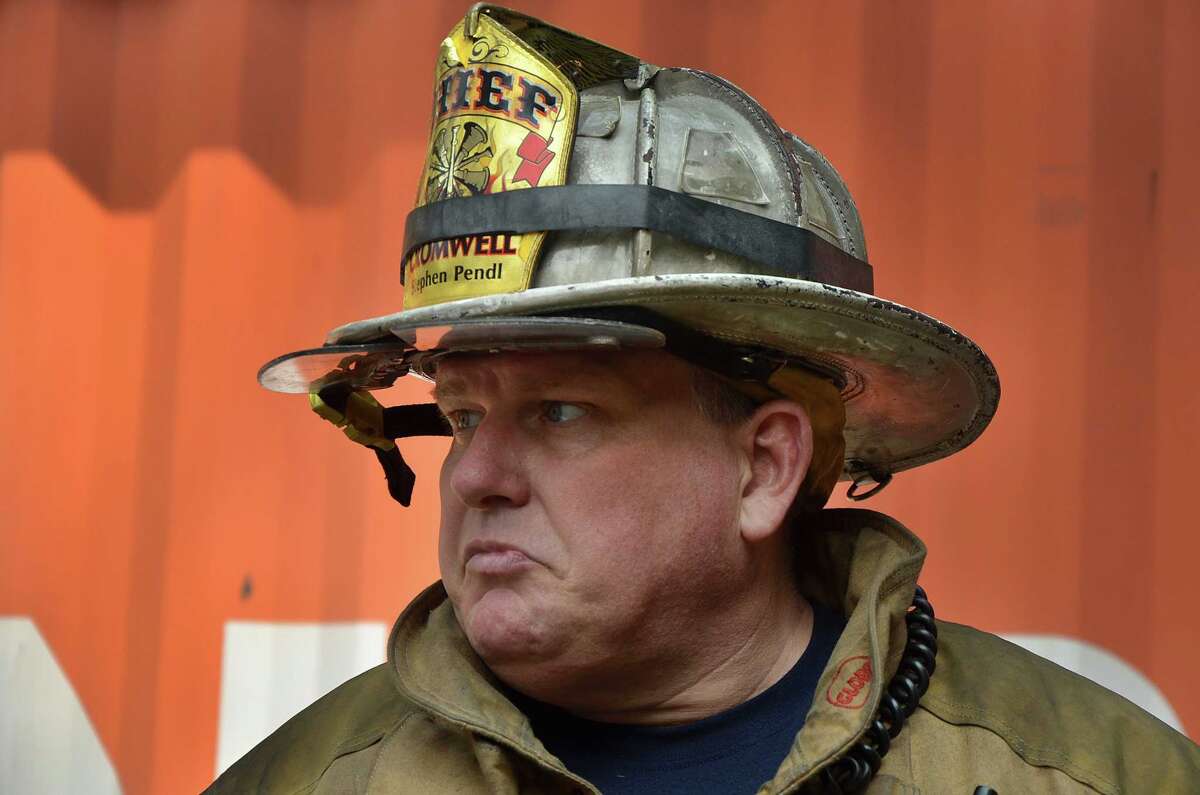 Photos from Cromwell Fire Department burn drill