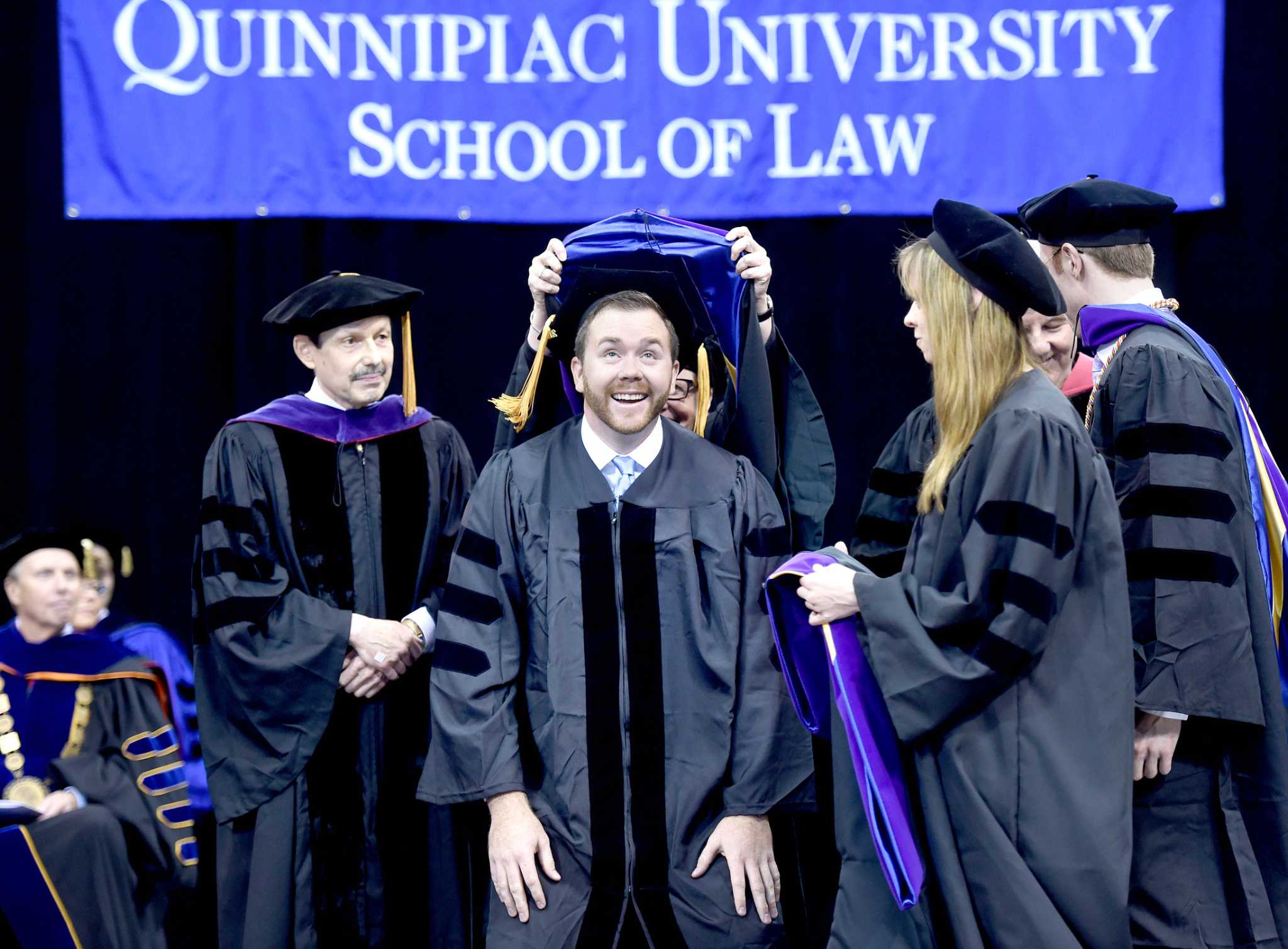 Photos of Quinnipiac University School of Law Commencement