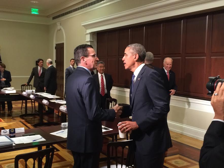 Photos of Gov. Dannel P. Malloy at The White House