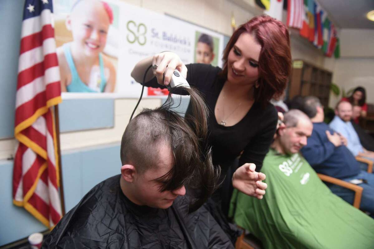 Photos of Head Shaving at Platt Technical High School for St. Baldrick ...