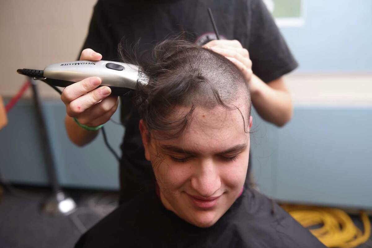 Photos of Head Shaving at Platt Technical High School for St. Baldrick ...