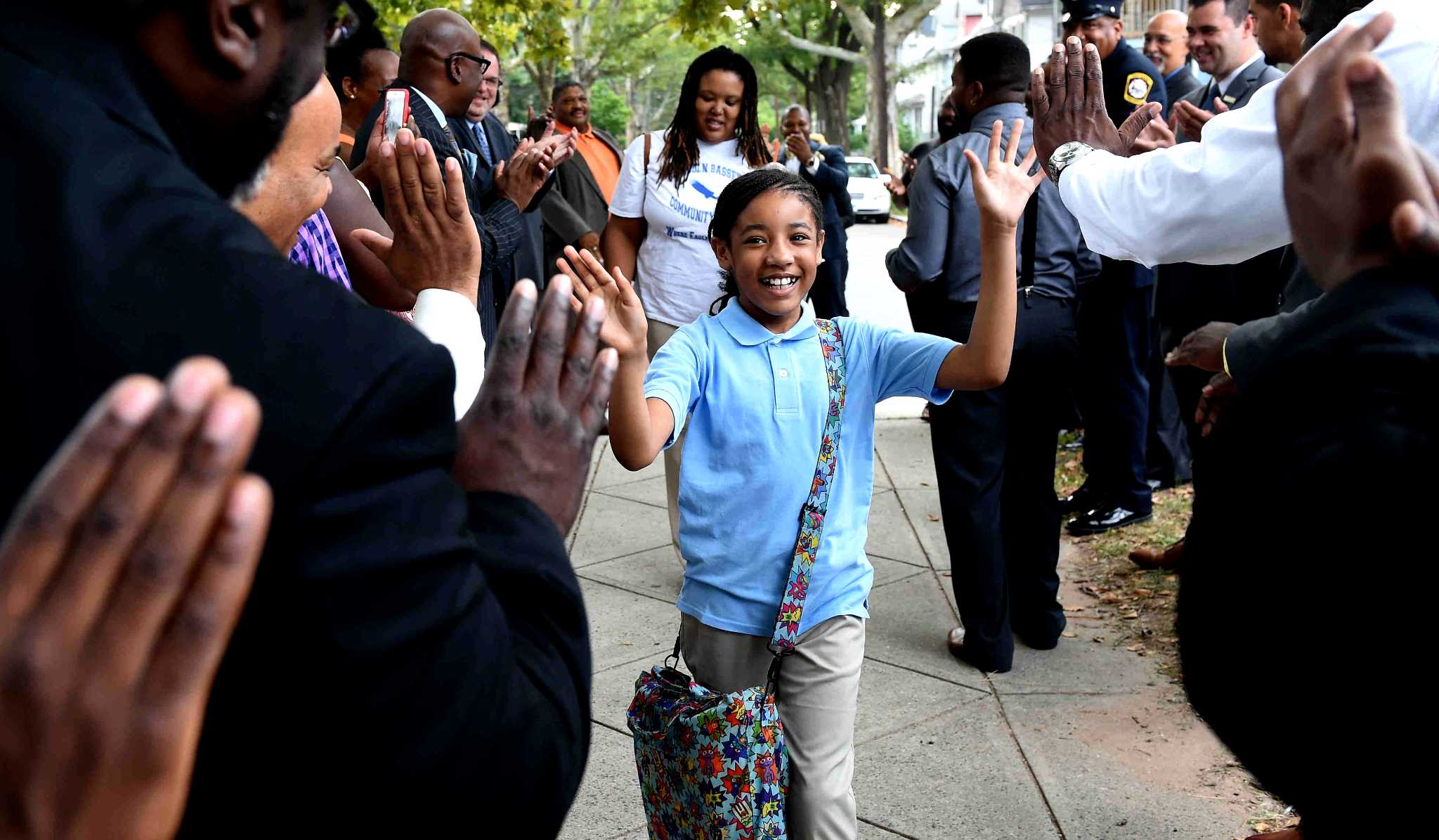 PHOTOS of New Haven Back to School with Applause and Cheers