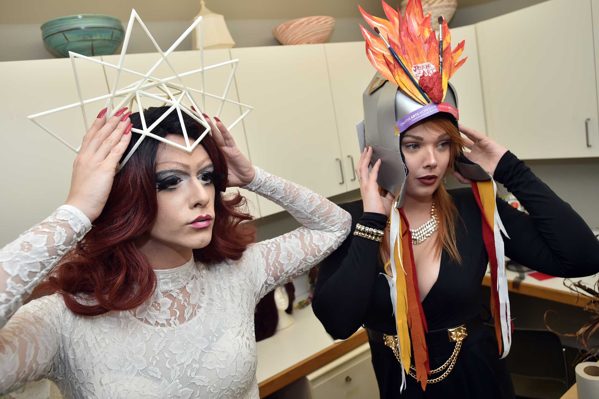 PHOTOS: Drag queens model unique headwear at Hats Off! in New Haven