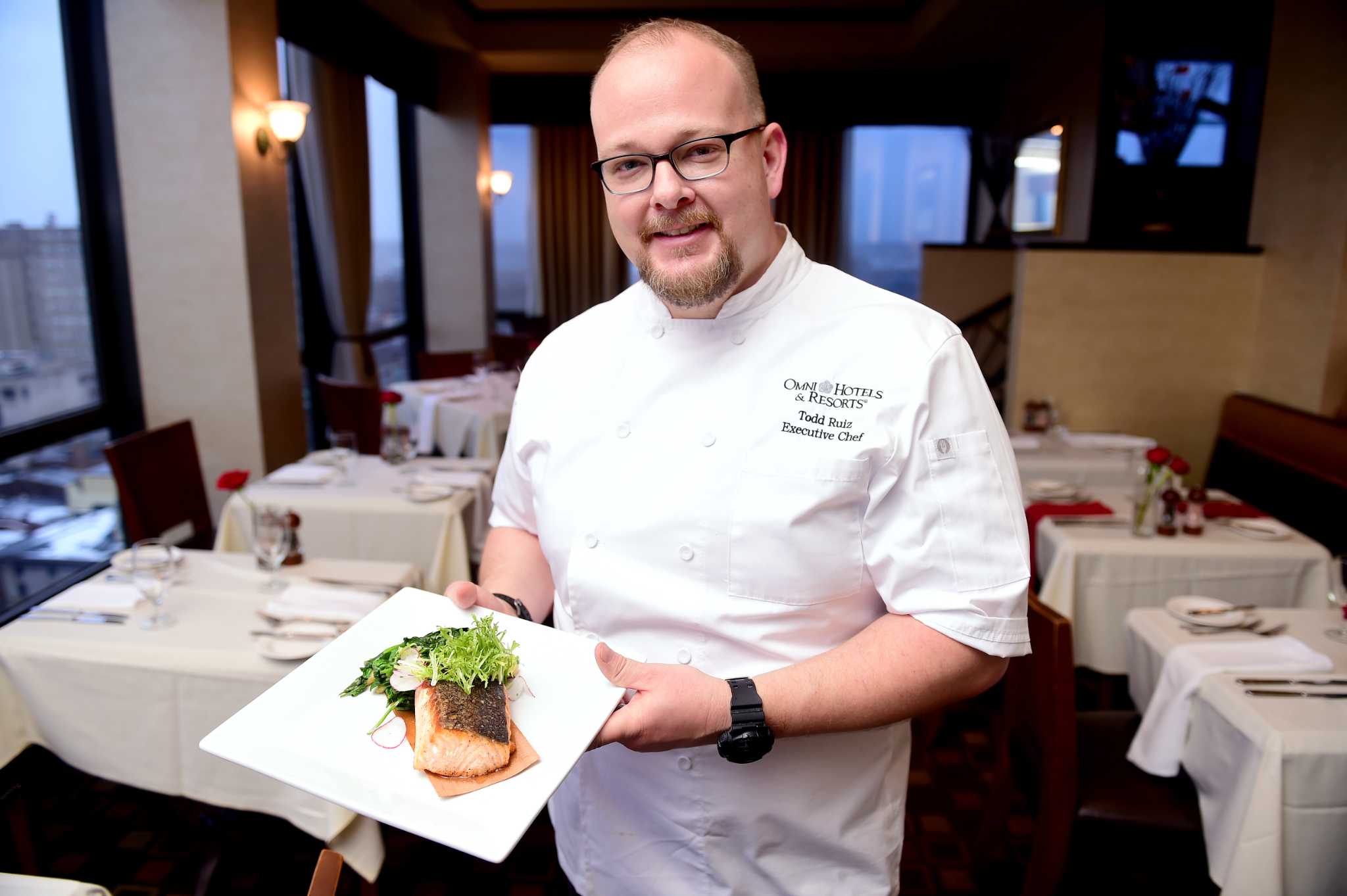 Photos of Plank Salmon by Executive Chef Todd Ruiz