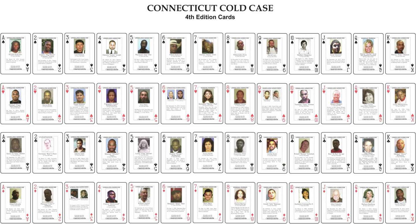 Connecticut releases 4th deck of cold case playing cards for inmates