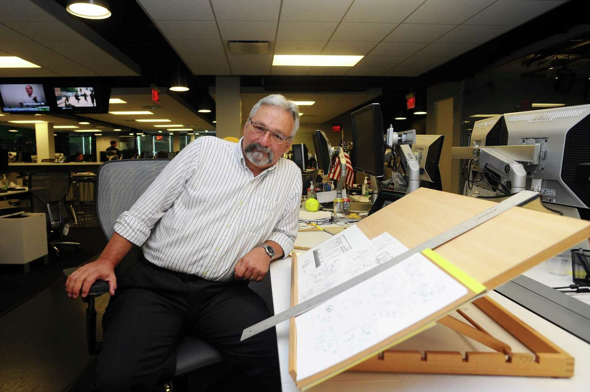 Cartoonist sketches new life as Stamford financial firm’s artist