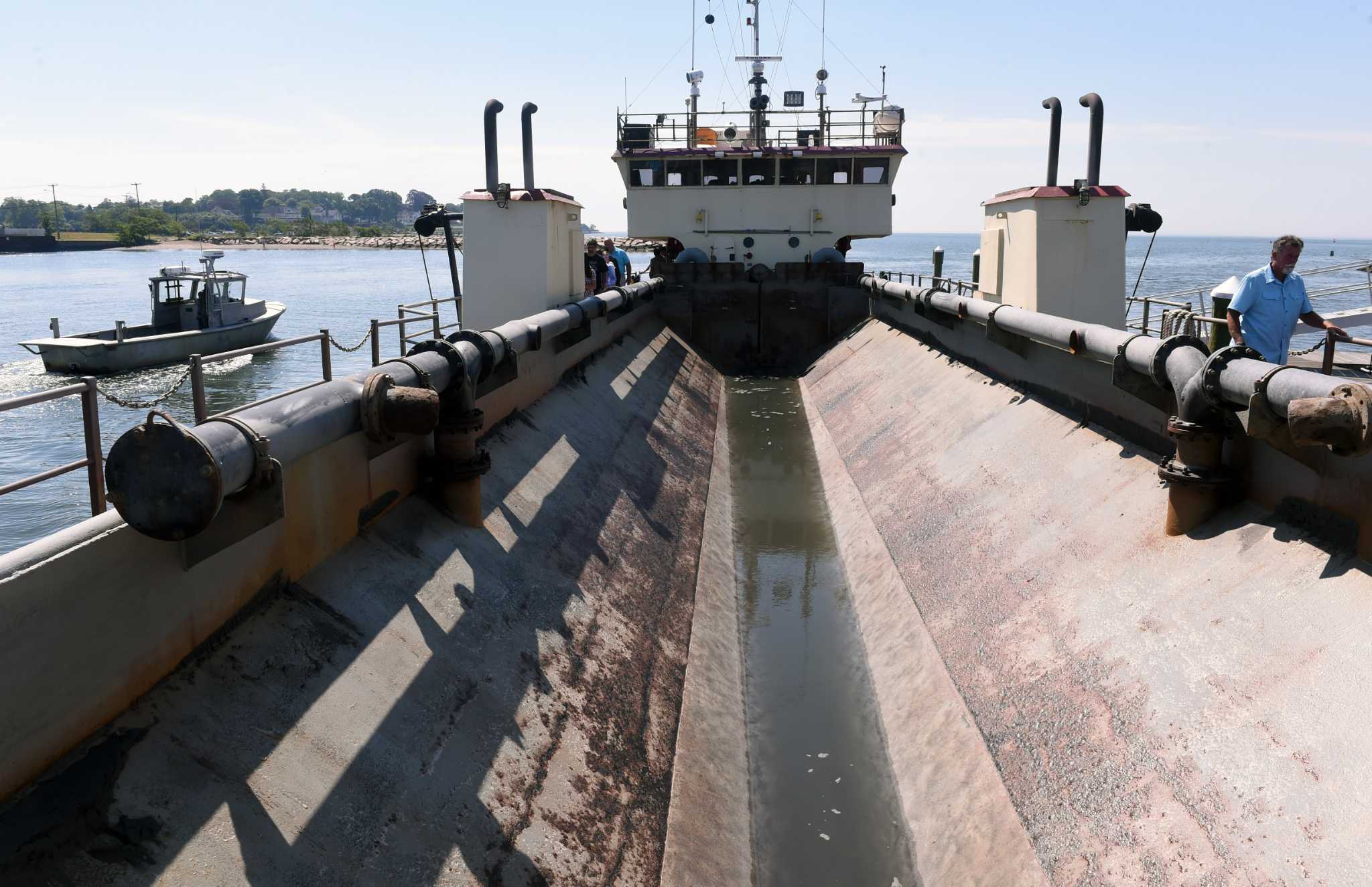 Photos of Tour of Dredge, Currituck, in Milford Harbor