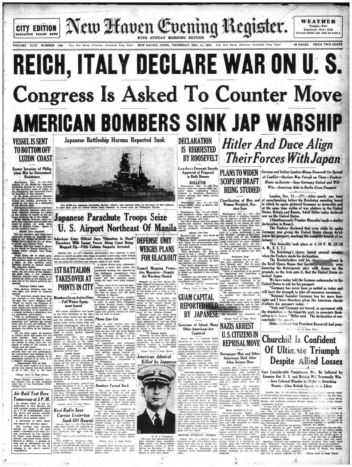 Dec. 7, 1941: The day our world changed