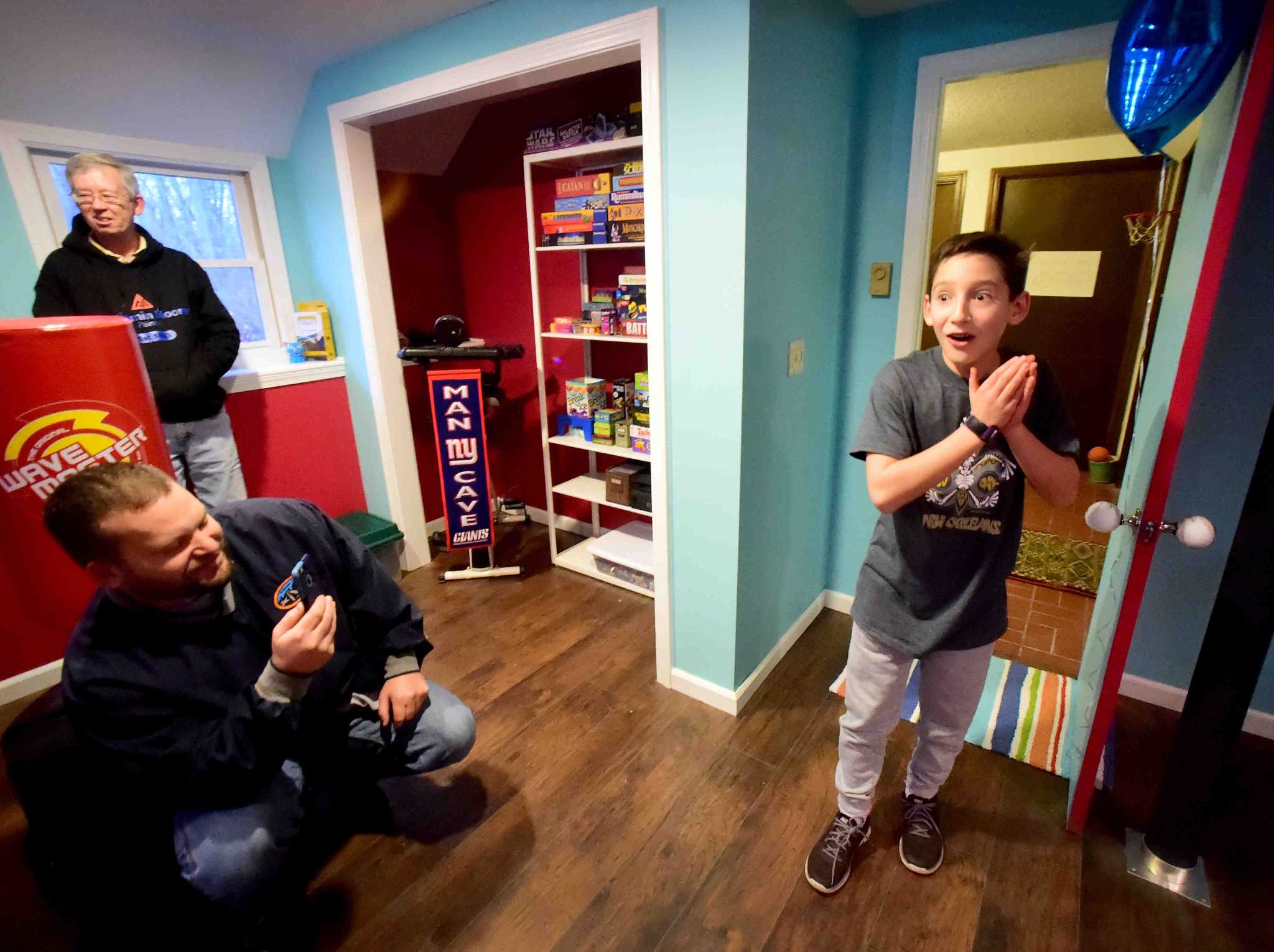 PHOTOS of Teen Gets Man Cave From Make-A-Wish Foundation
