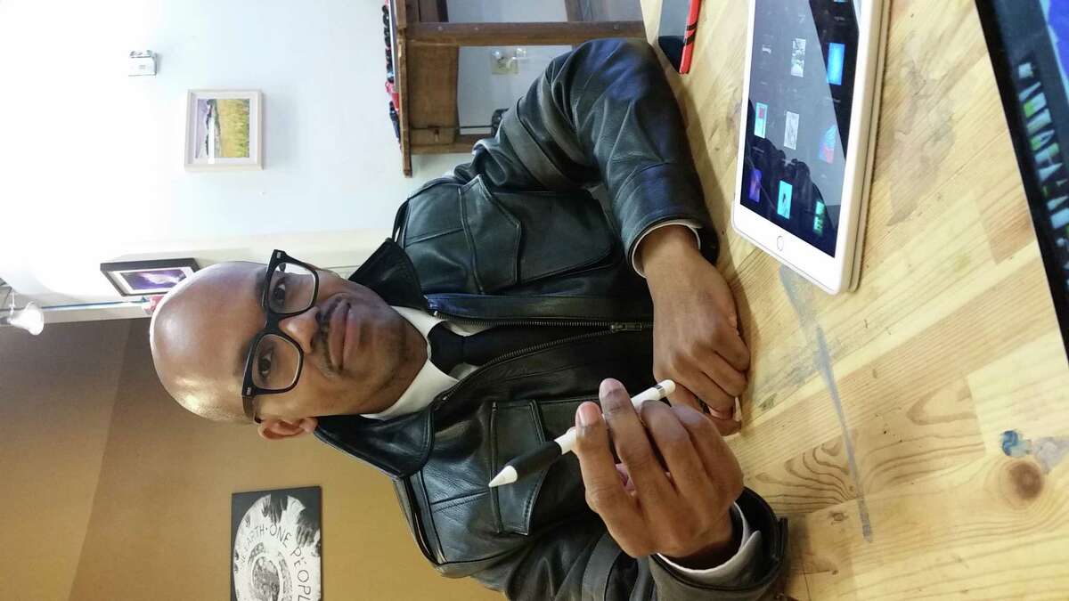 Photos of The Process featuring Raheem "Ra" Nelson, an iPad artist