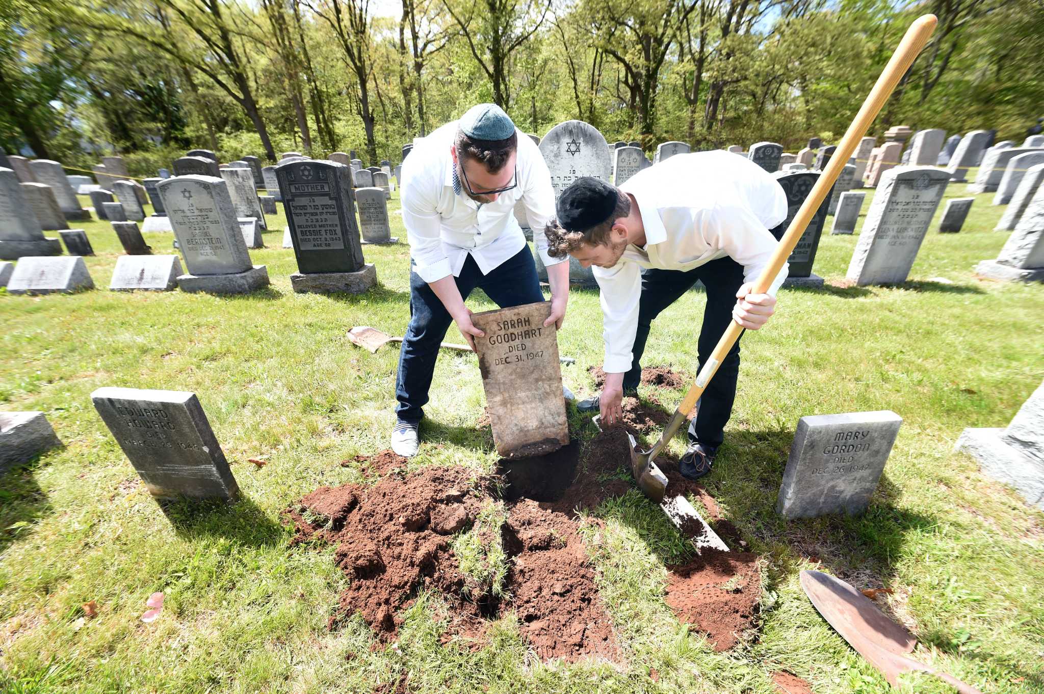 Photos of Restoration and Renewal at the Hebrew Free Cemetery