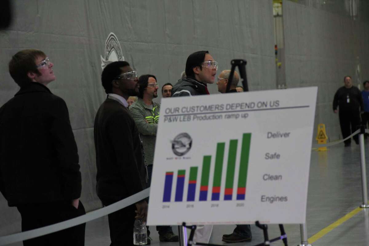 Photos: Pratt & Whitney unveils horizontal assembly facility in Middletown