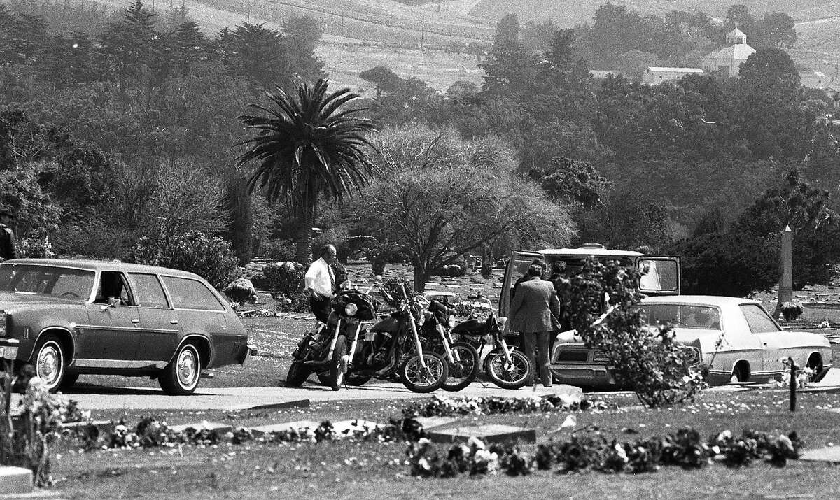 When the Hells Angels buried a Harley-Davidson with their leader