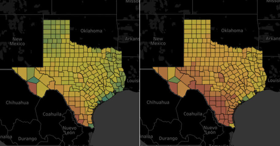 How extreme could temperatures become in Texas?