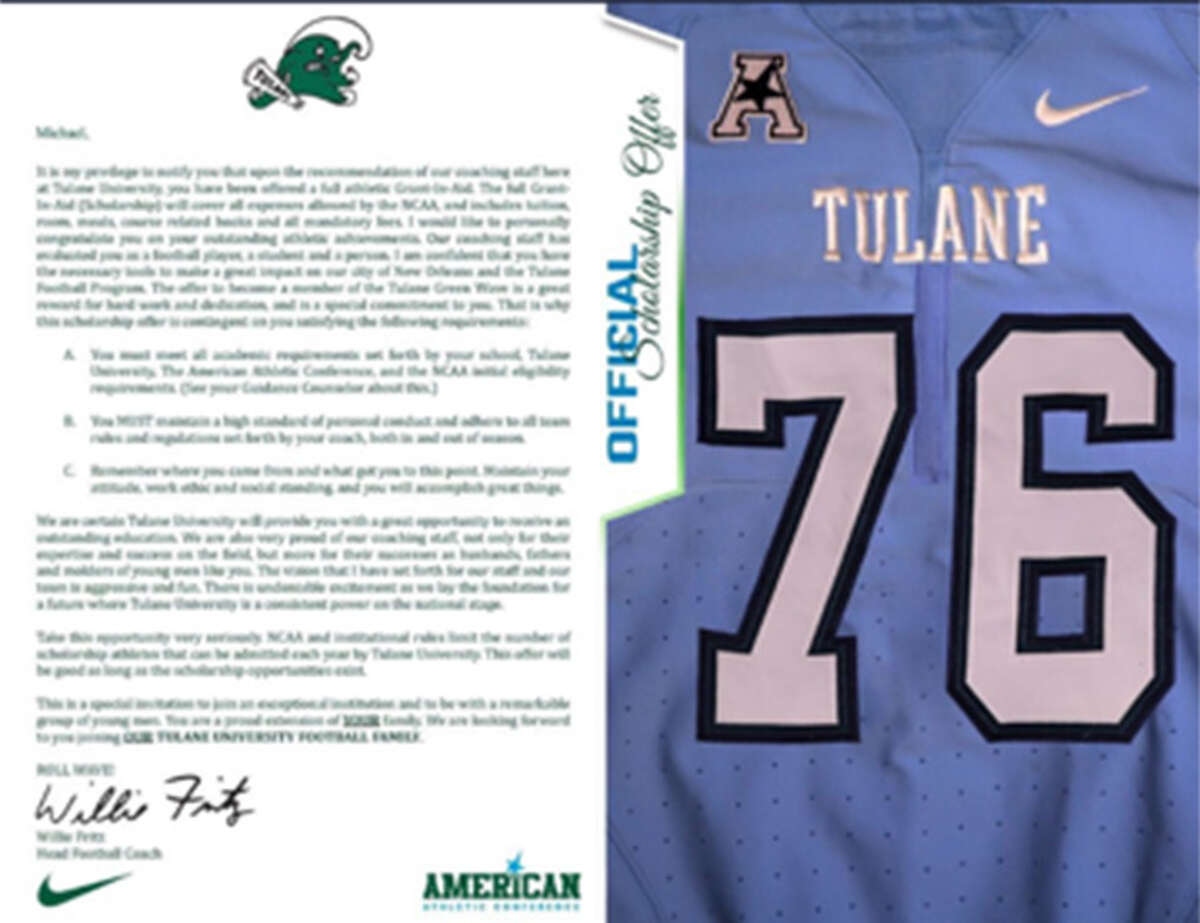 What college football scholarship letters look like these days