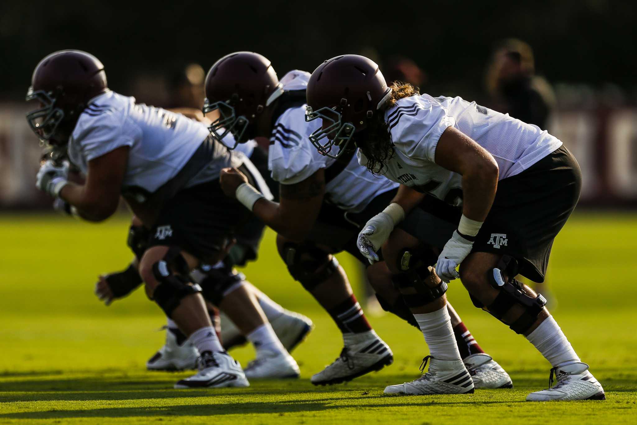 Texas A&M offensive line sports new look but tons of experience