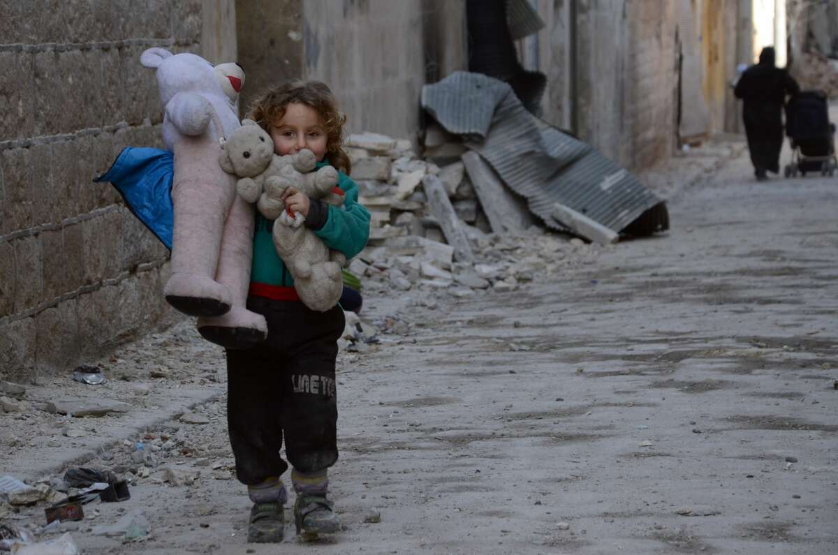 Images of children in war-torn Syria show brutal impact on region's ...