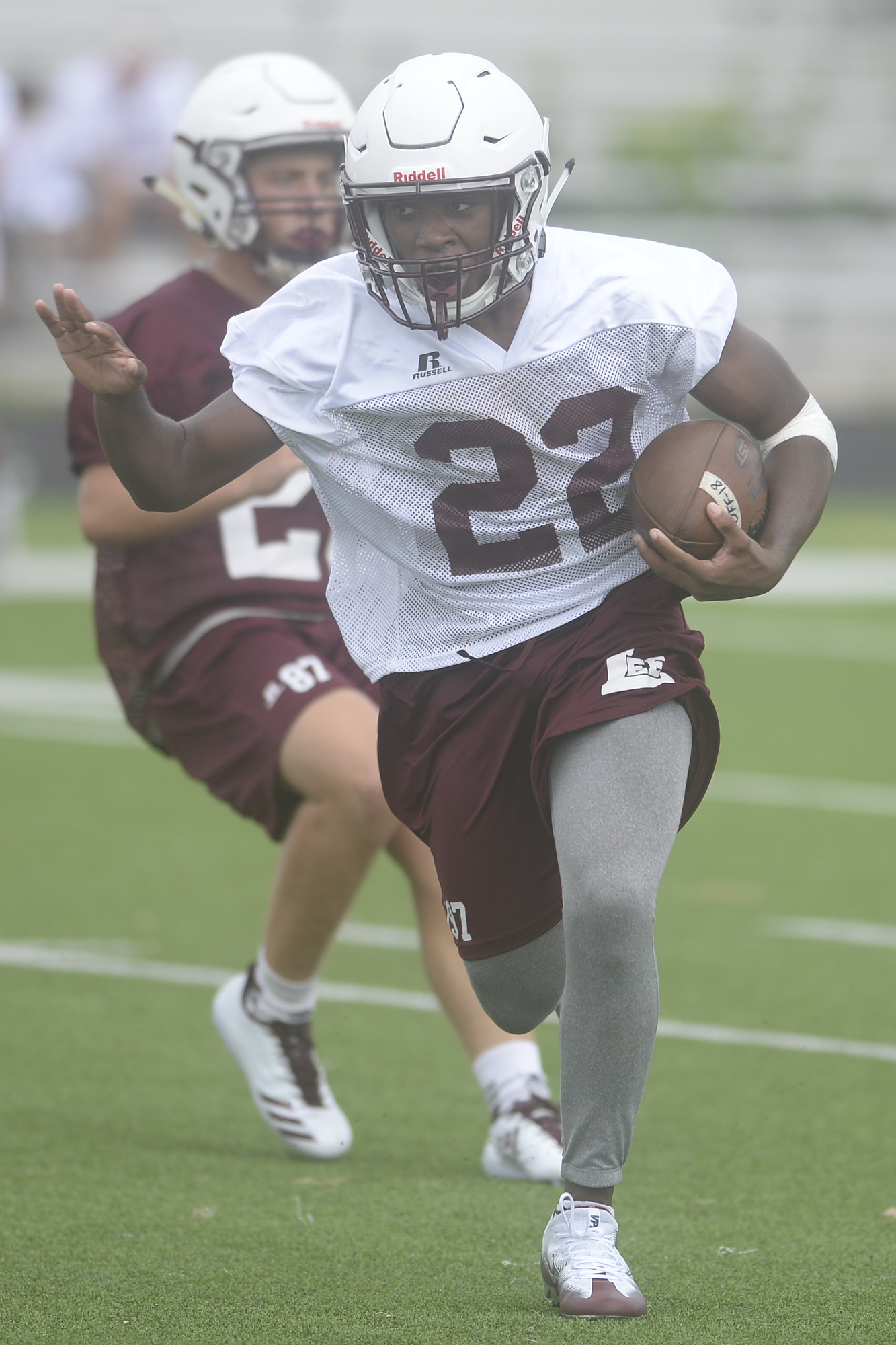Lee football's first day of practice
