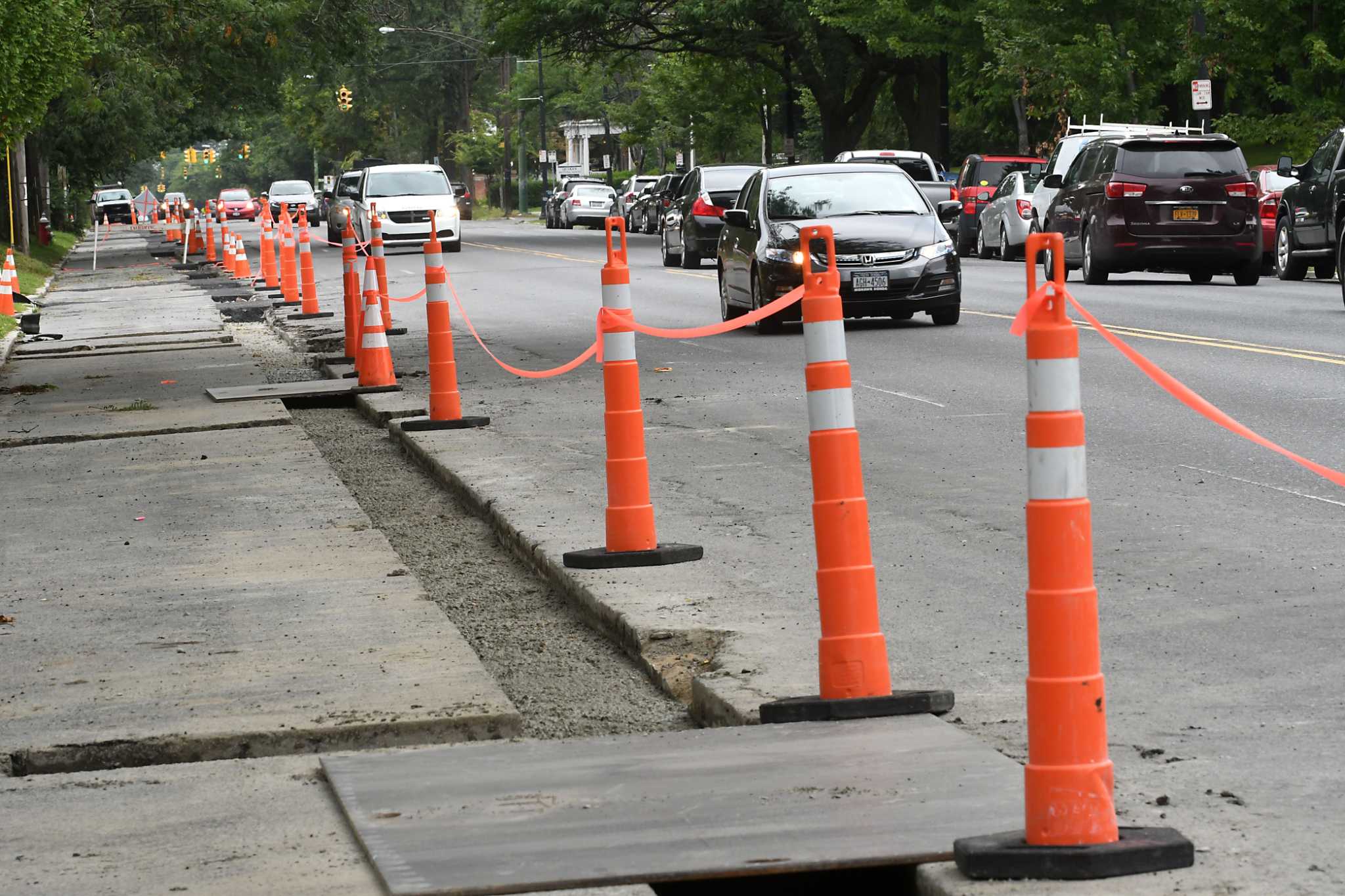 Sidewalks, curbs getting makeover along Madison Avenue