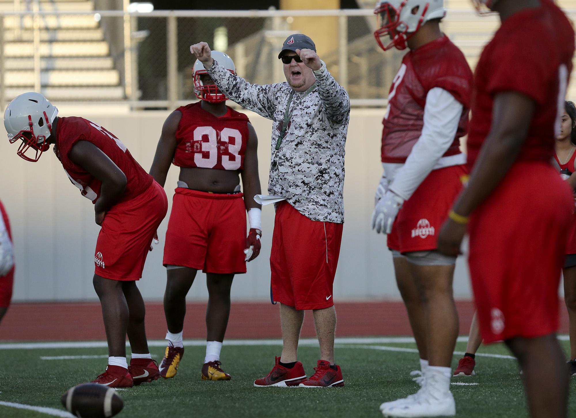 H.S. football slideshow: Judson works outside for first time