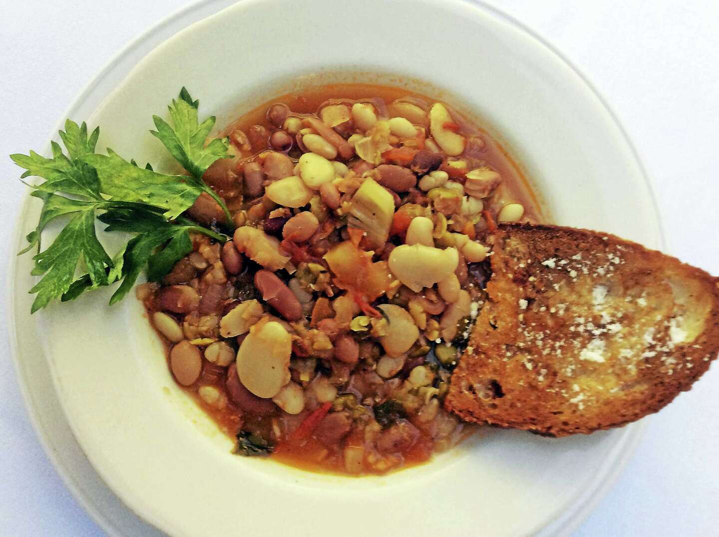 Cafe Allegre recipes for Mediterranean-style swordfish, Tuscan bean soup