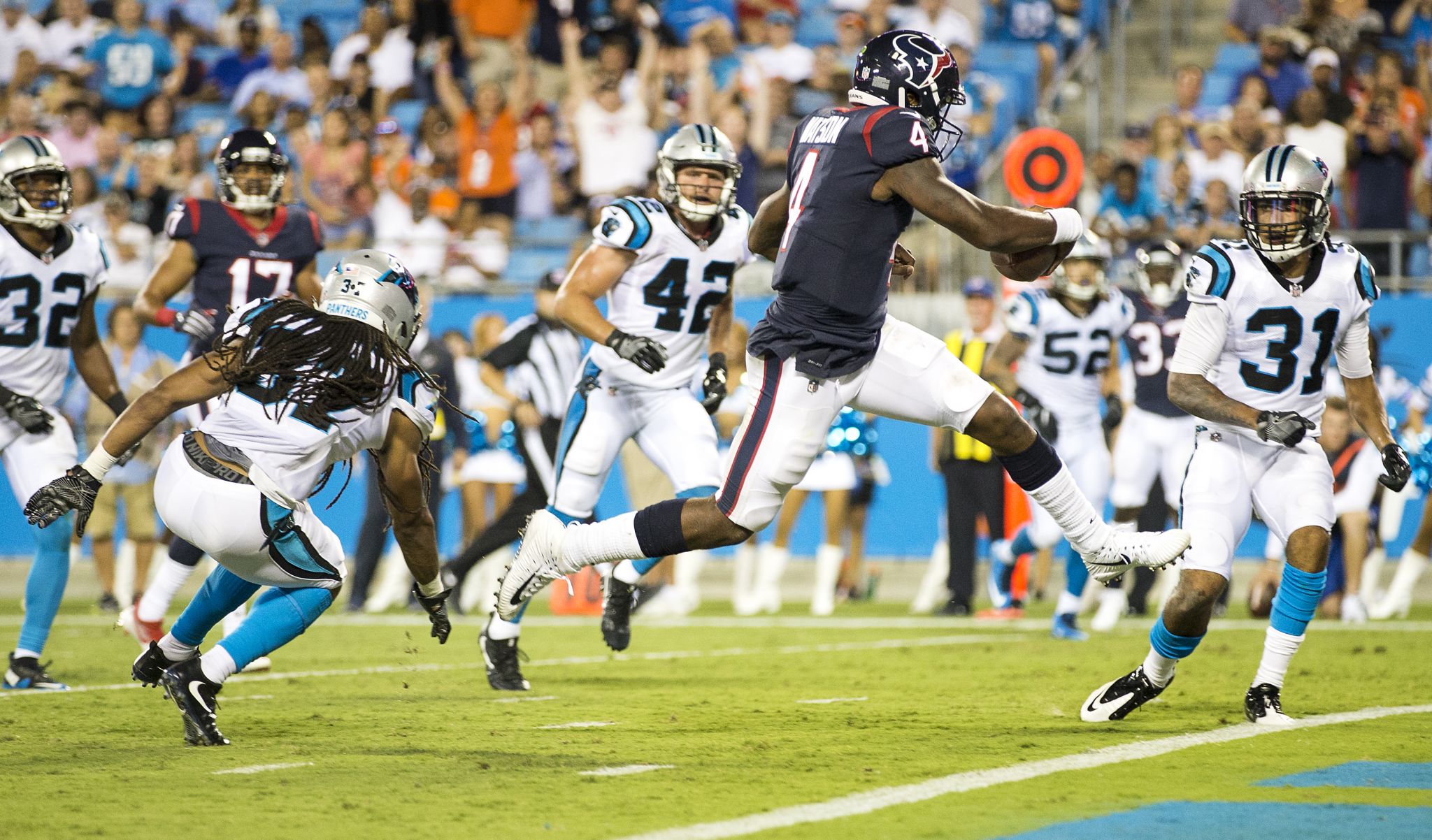 Aug. 9: Panthers 27, Texans 17
