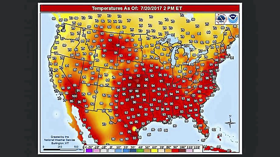 Temps to again hit 90s; end of heat wave in sight