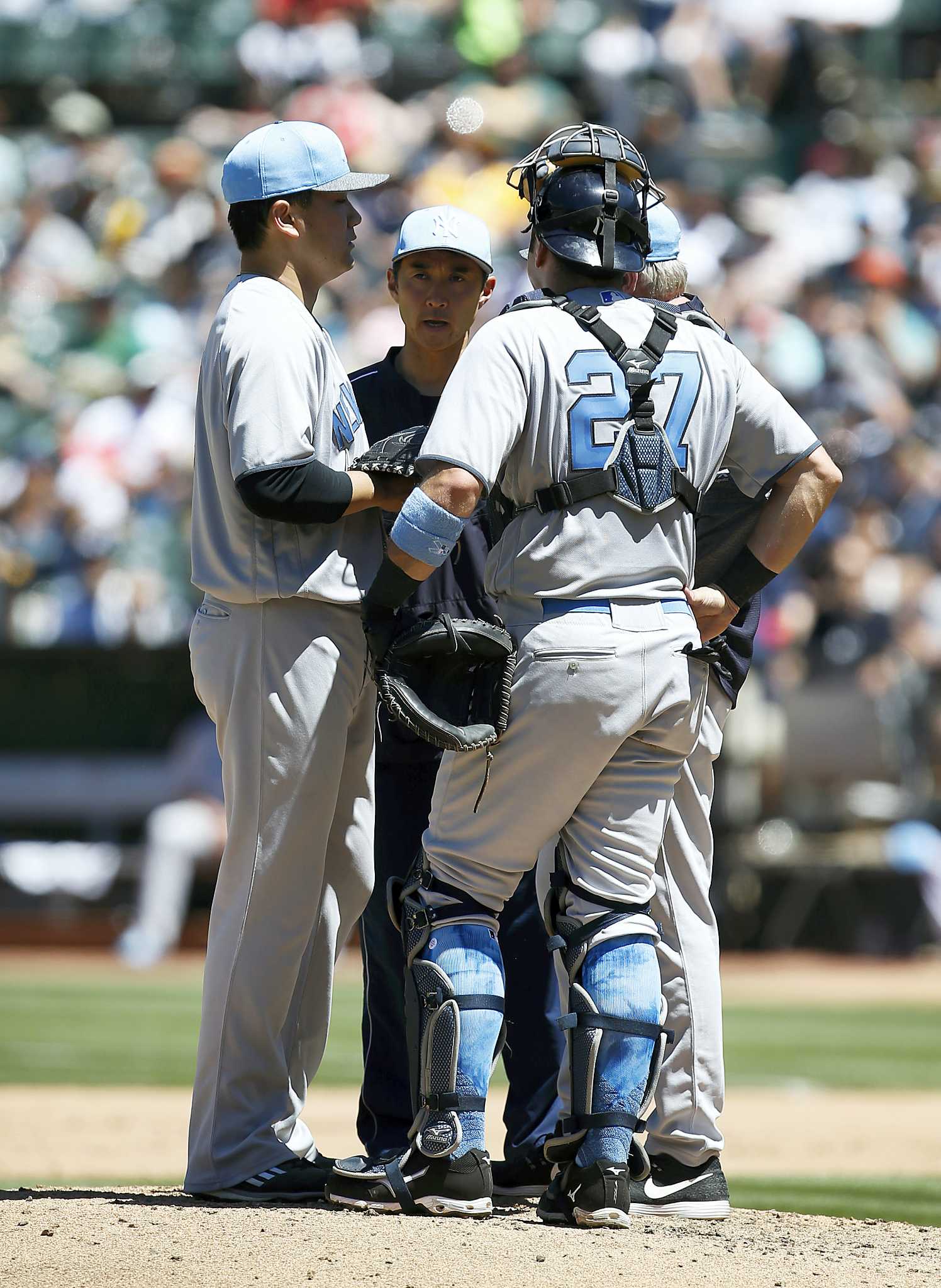 Ryon Healy hits two home runs, Yankees fall to A’s