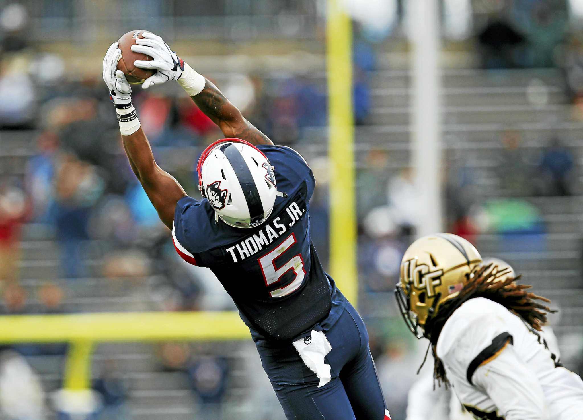 UConn receiver Noel Thomas named Walter Camp Connecticut Player of Year