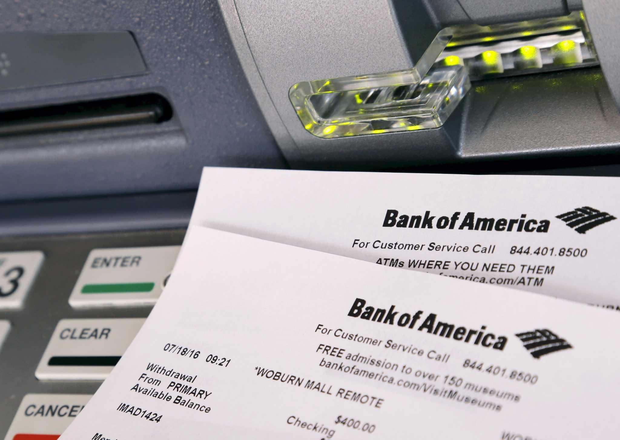 Bank of america atm fees store