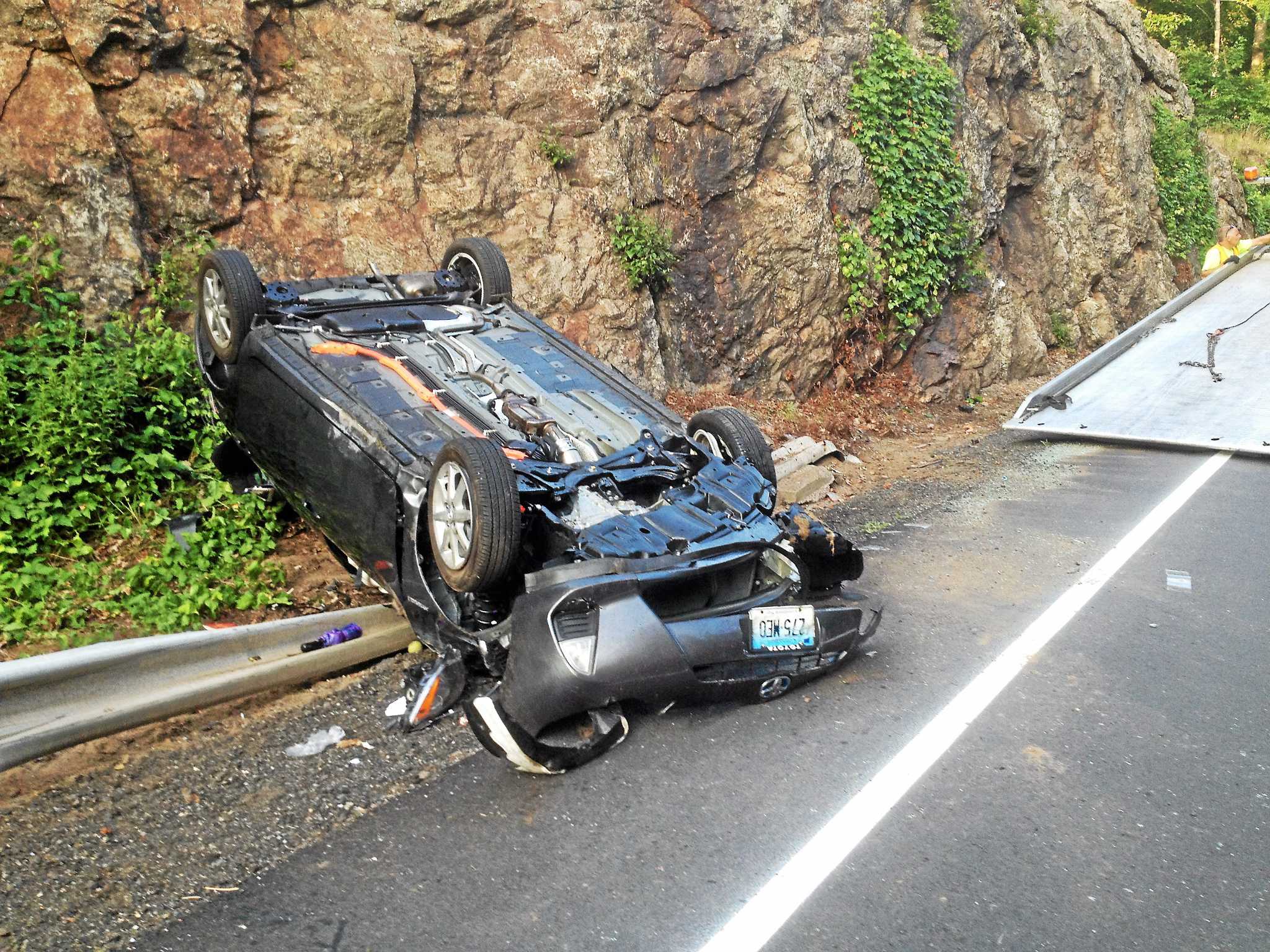 East Haddam woman taken by LifeStar from Portland rollover crash