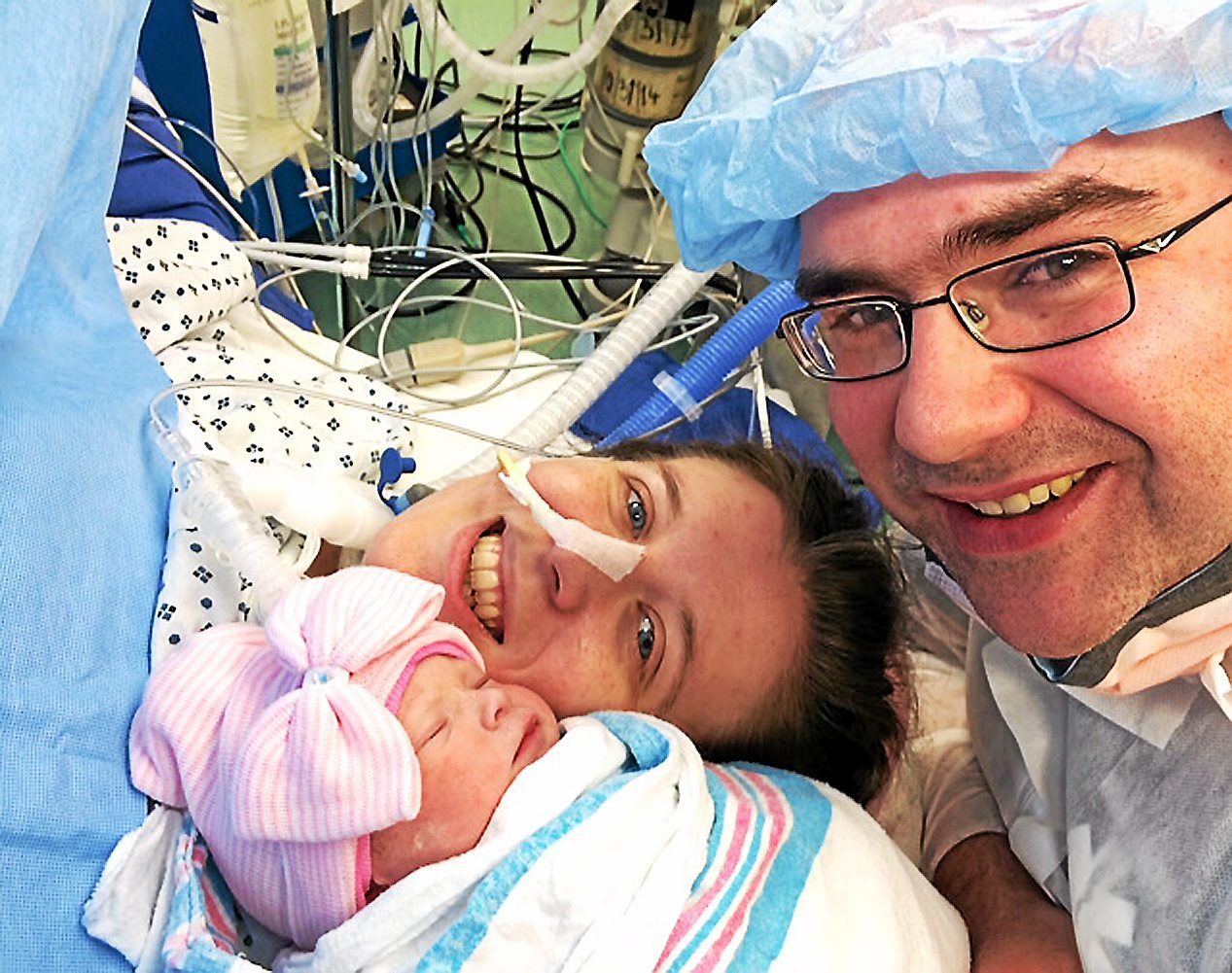 Madison firefighter with ALS gives birth to Arabella Grace