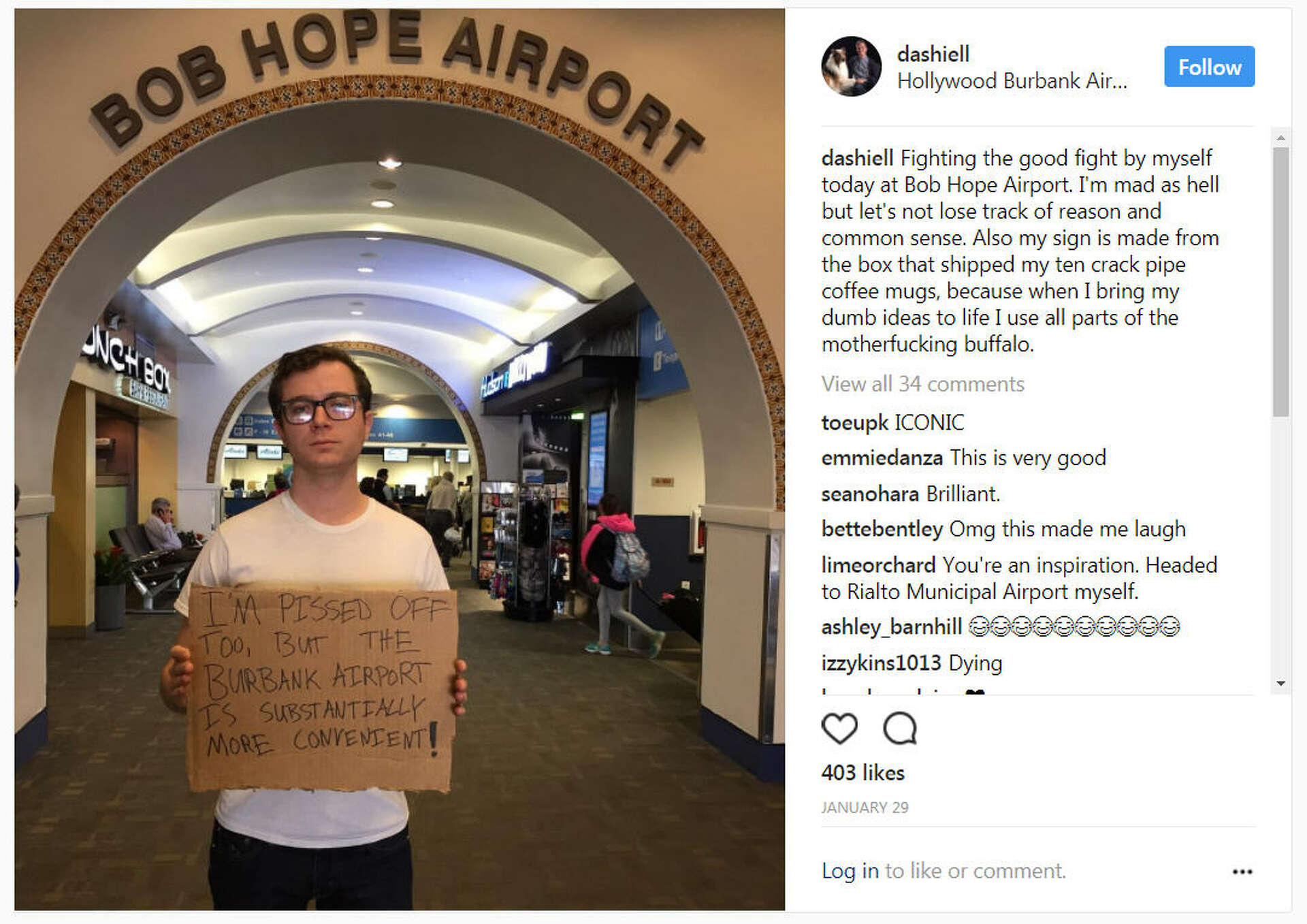 The full story behind the viral tiki torch sign photo