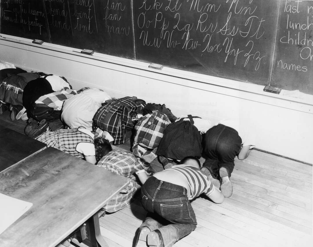 How kids were taught to 'duck and cover' during nuclear bomb scares