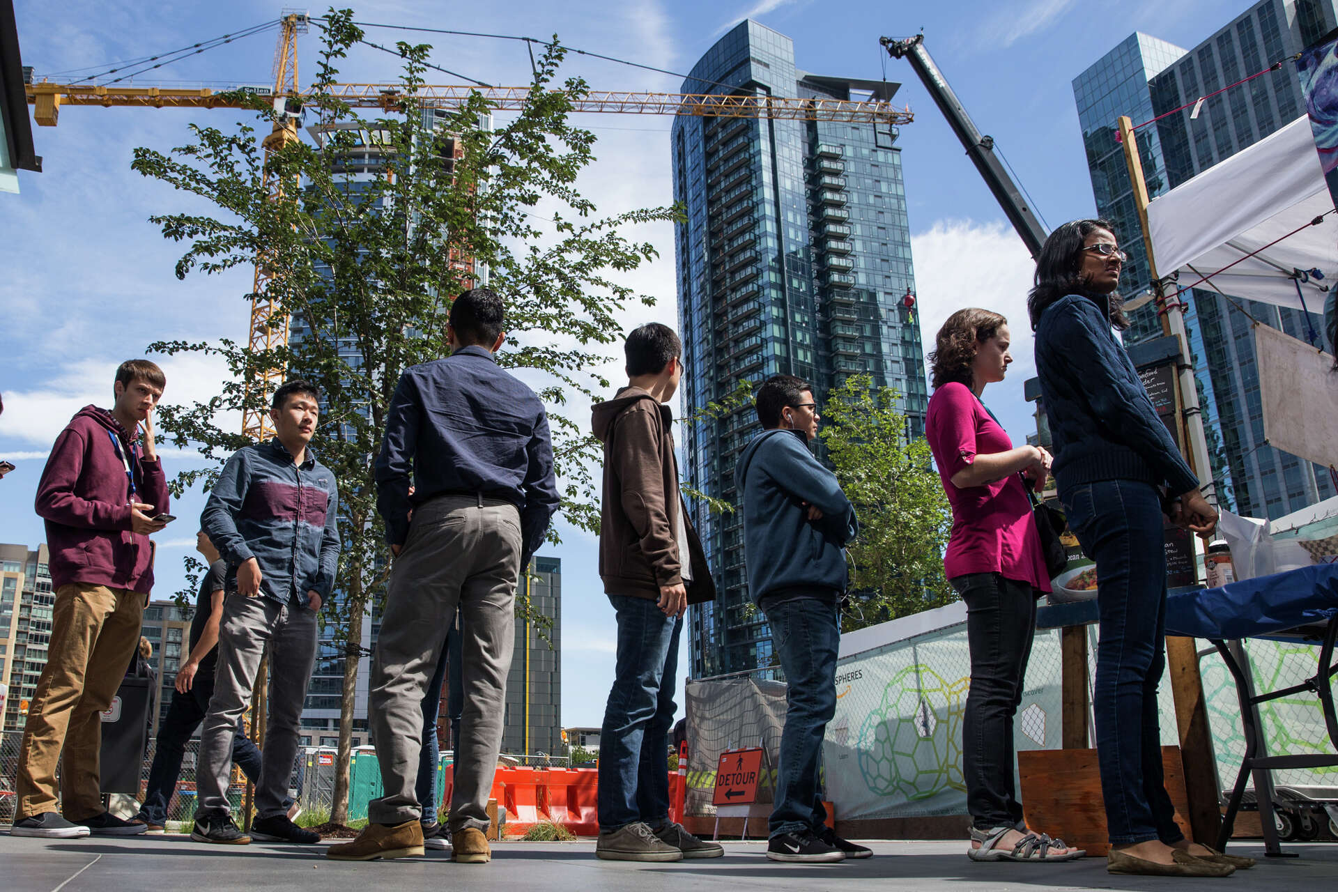'How long have you been with Amazon?' The answer's on the badge