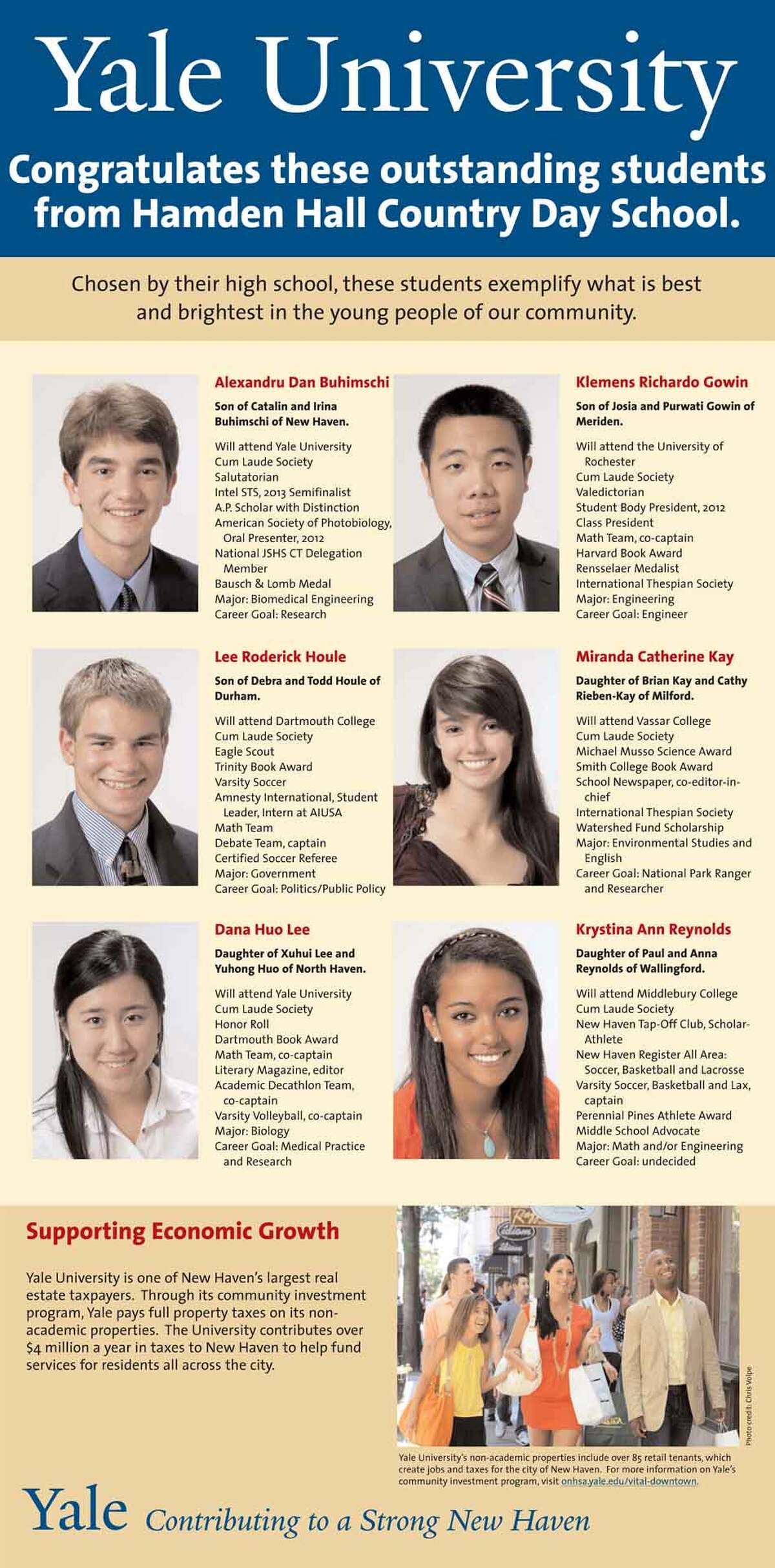 Photos: Yale congratulates outstanding Hamden Hall Country Day School ...