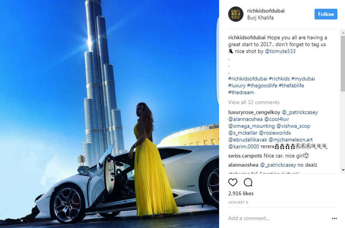 Rich Kids of Dubai Instagram account confirms the city looks luxurious